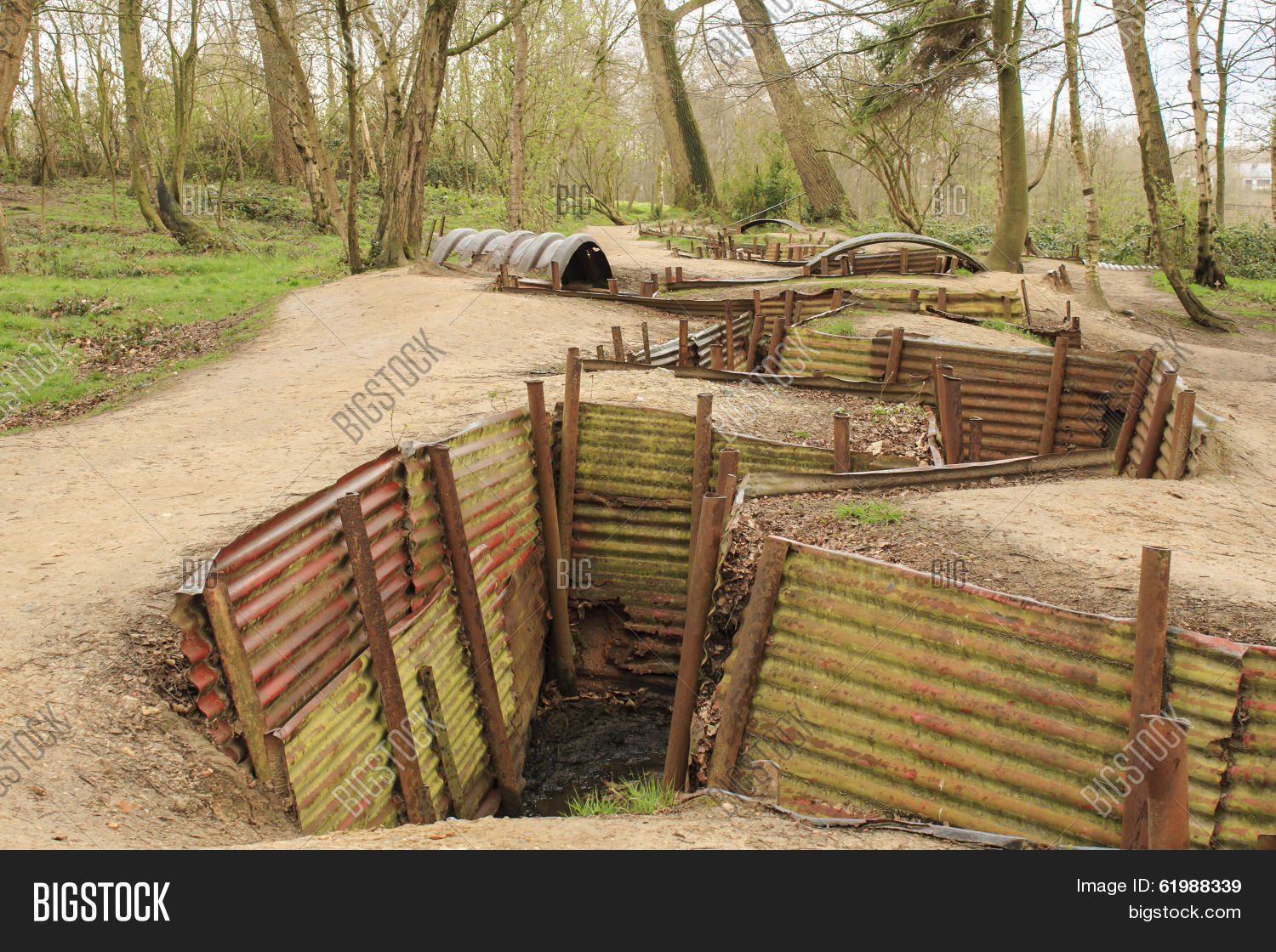 Trenches Flanders Image & Photo (Free Trial) | Bigstock