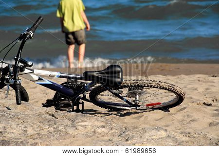 Boy Walking Into Water Image & Photo (Free Trial) | Bigstock