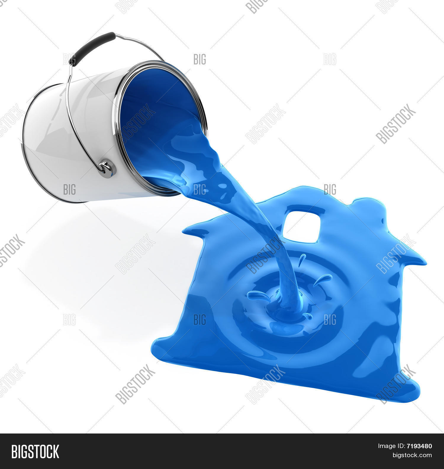 Blue Paint Pouring Image & Photo (Free Trial) | Bigstock