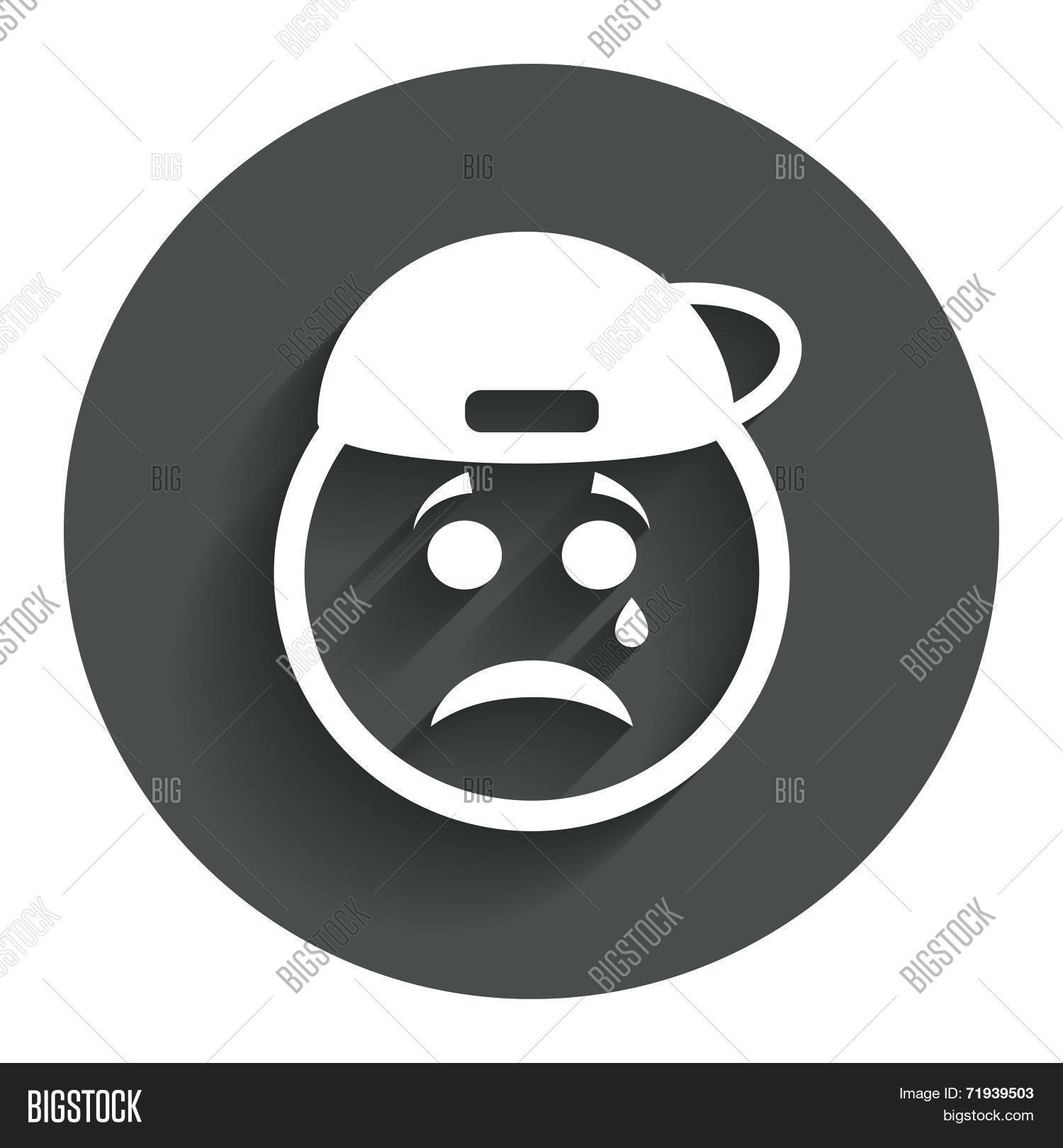 Sad Rapper Face Tear Vector & Photo (Free Trial) | Bigstock