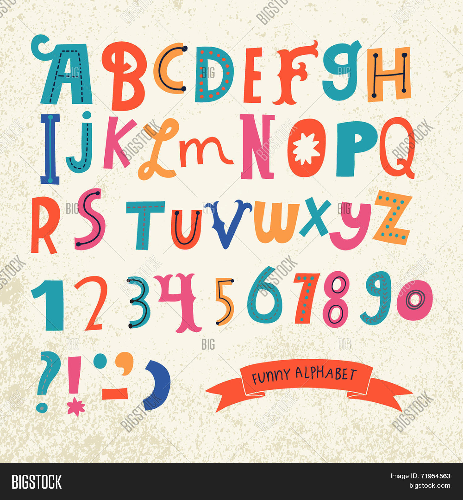Bright Alphabet Set Vector & Photo (Free Trial) | Bigstock