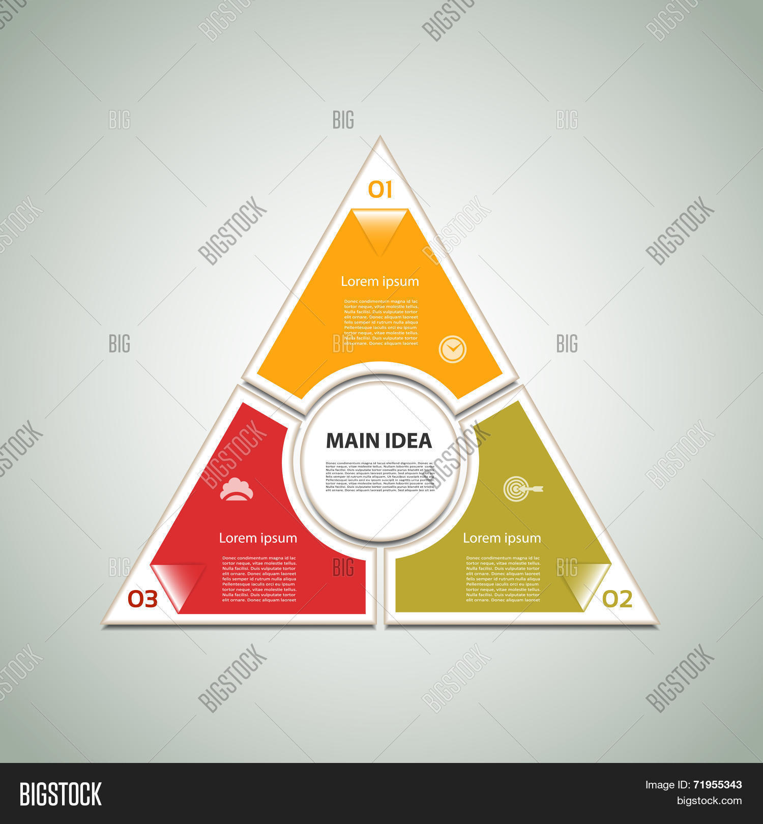 Cyclic Diagram Three Vector & Photo (Free Trial) | Bigstock