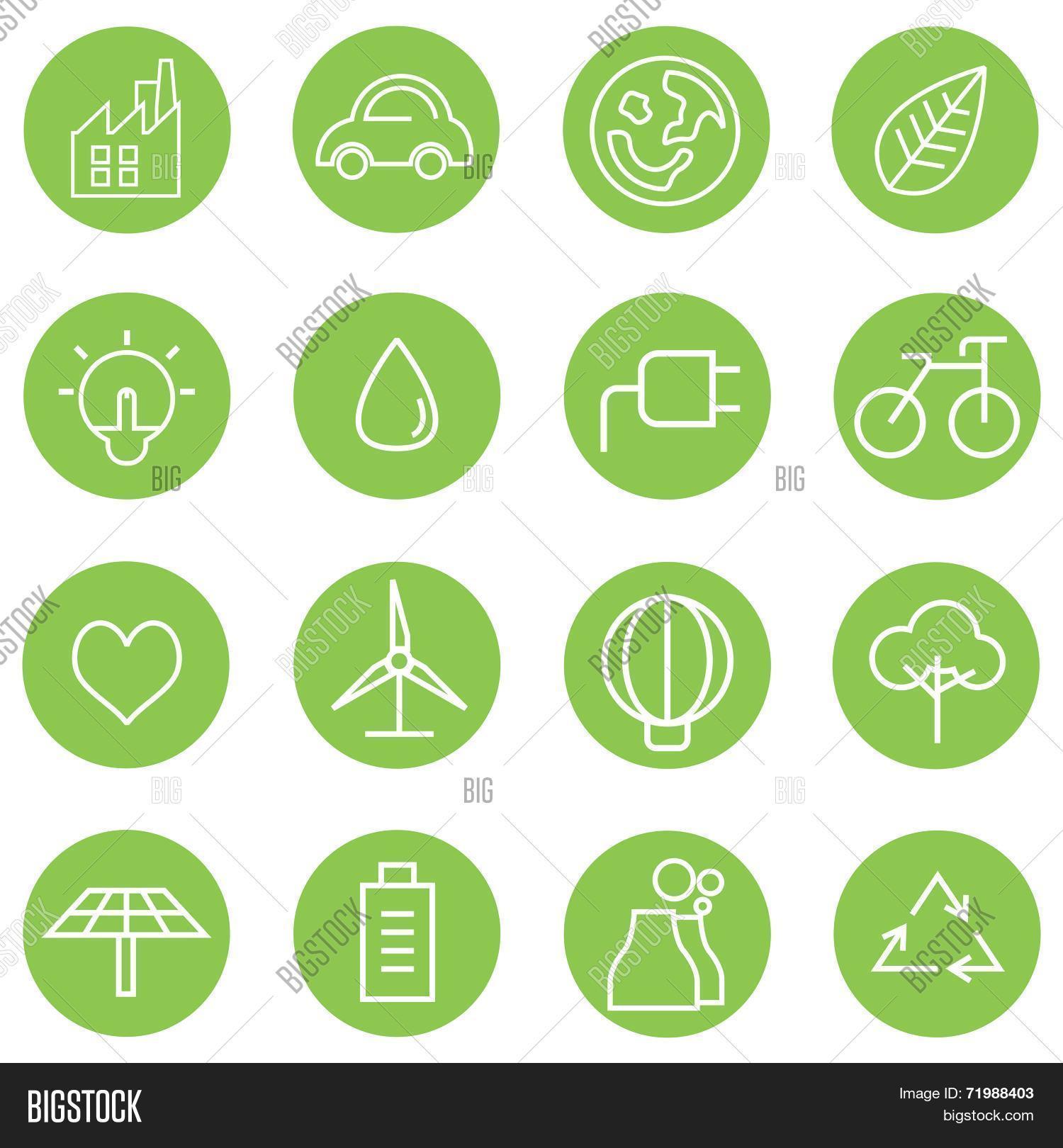 Save Energy Icons Vector & Photo (Free Trial) | Bigstock