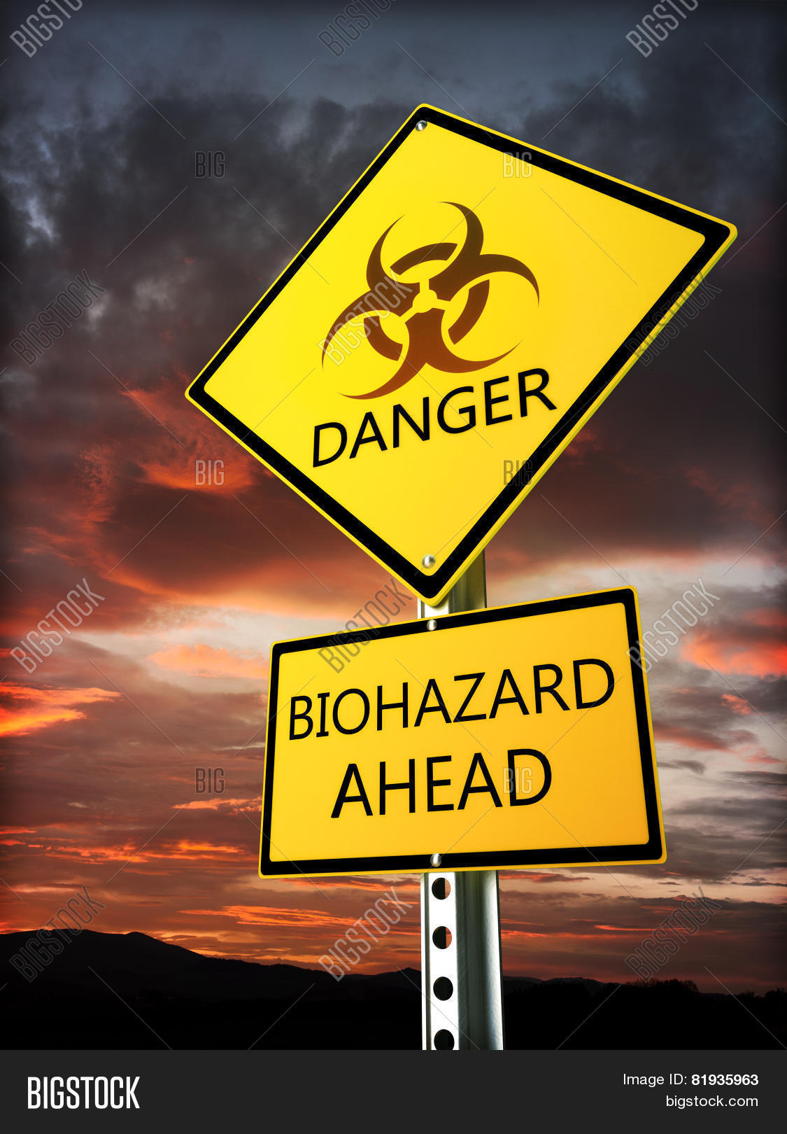 Warning Bio Hazard Image & Photo (Free Trial) | Bigstock