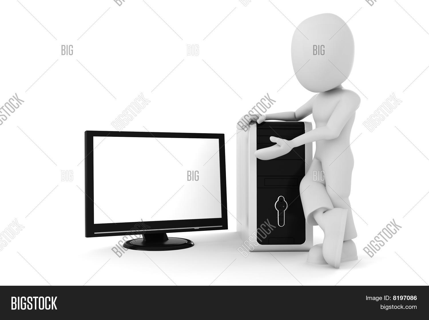3d Man Working Image & Photo (Free Trial) | Bigstock