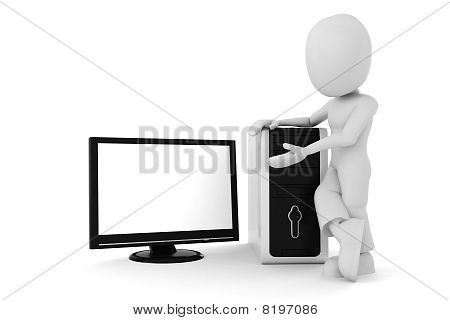 3d Man Working Image & Photo (Free Trial) | Bigstock