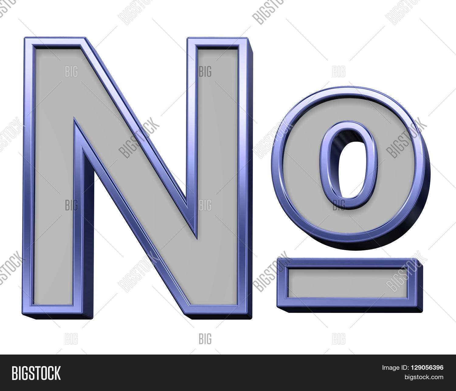 Number Sign Gray Blue Image & Photo (Free Trial) | Bigstock