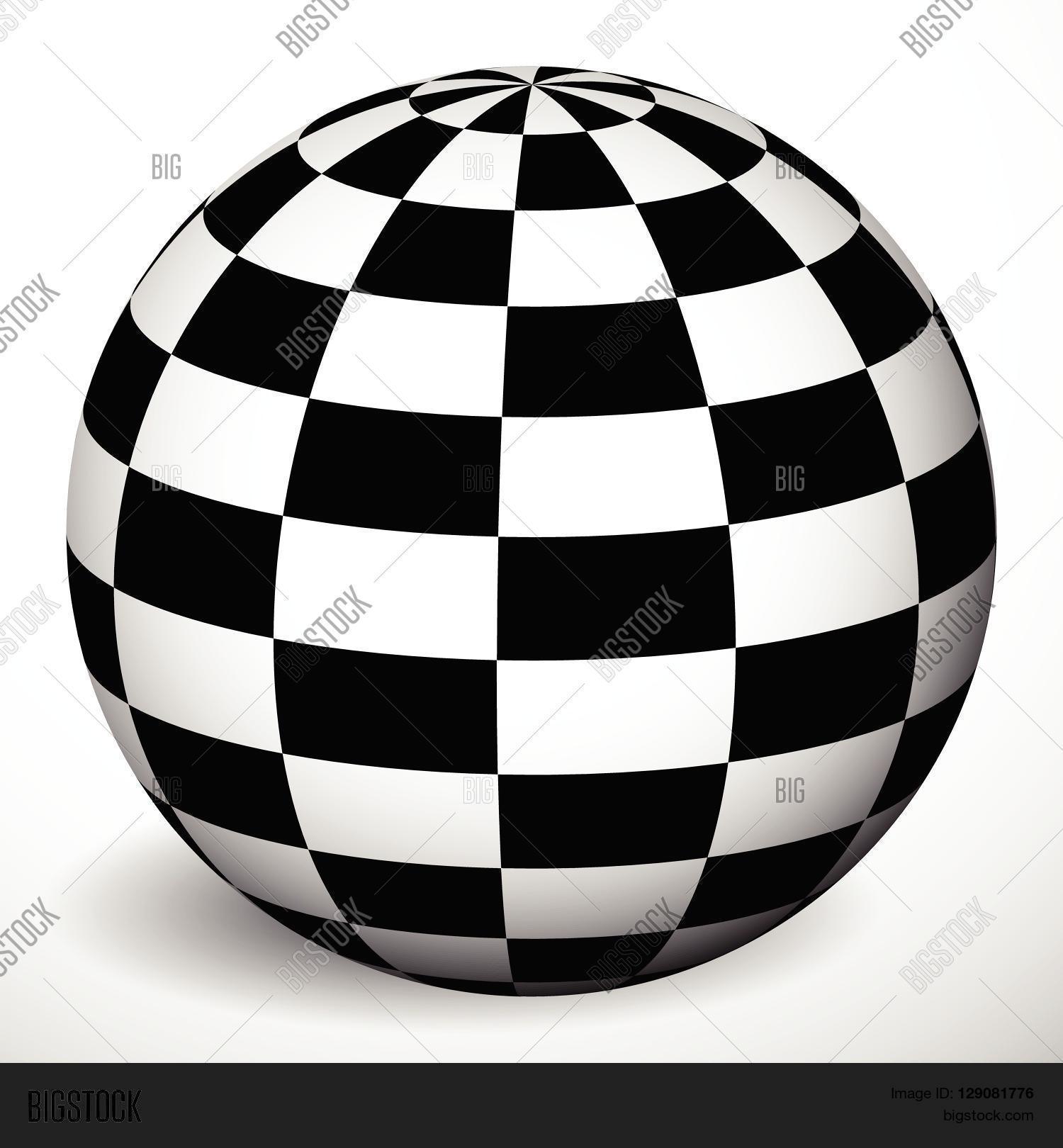 Checkered 3D Sphere Vector & Photo (Free Trial) | Bigstock