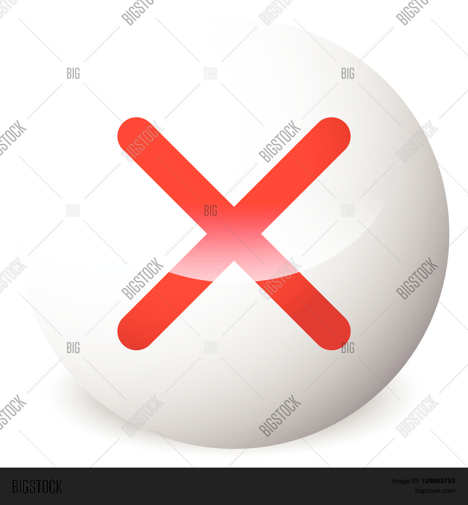 Circle X Shape, Cross Vector & Photo (Free Trial) | Bigstock