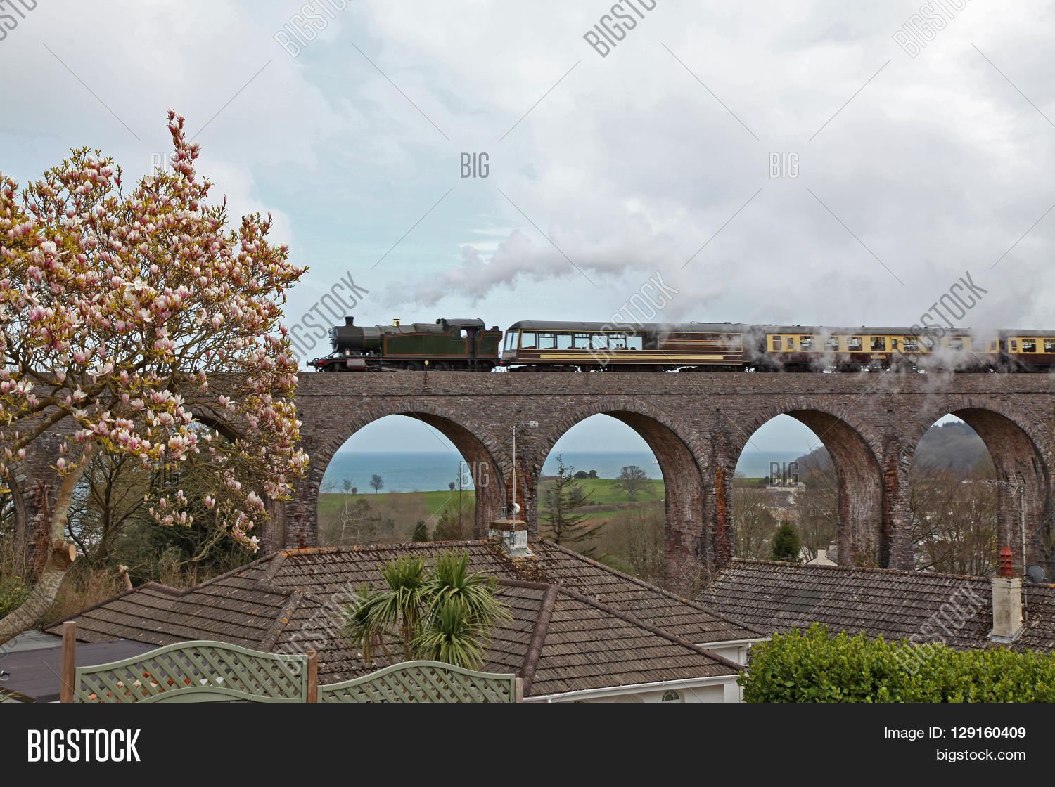 Green Steam Train Image & Photo (Free Trial) | Bigstock