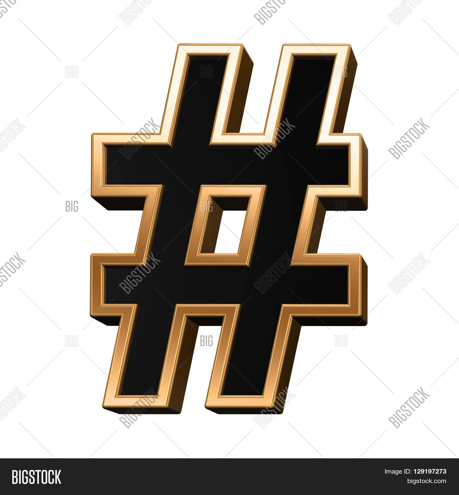 Number Mark Black Image & Photo (Free Trial) | Bigstock