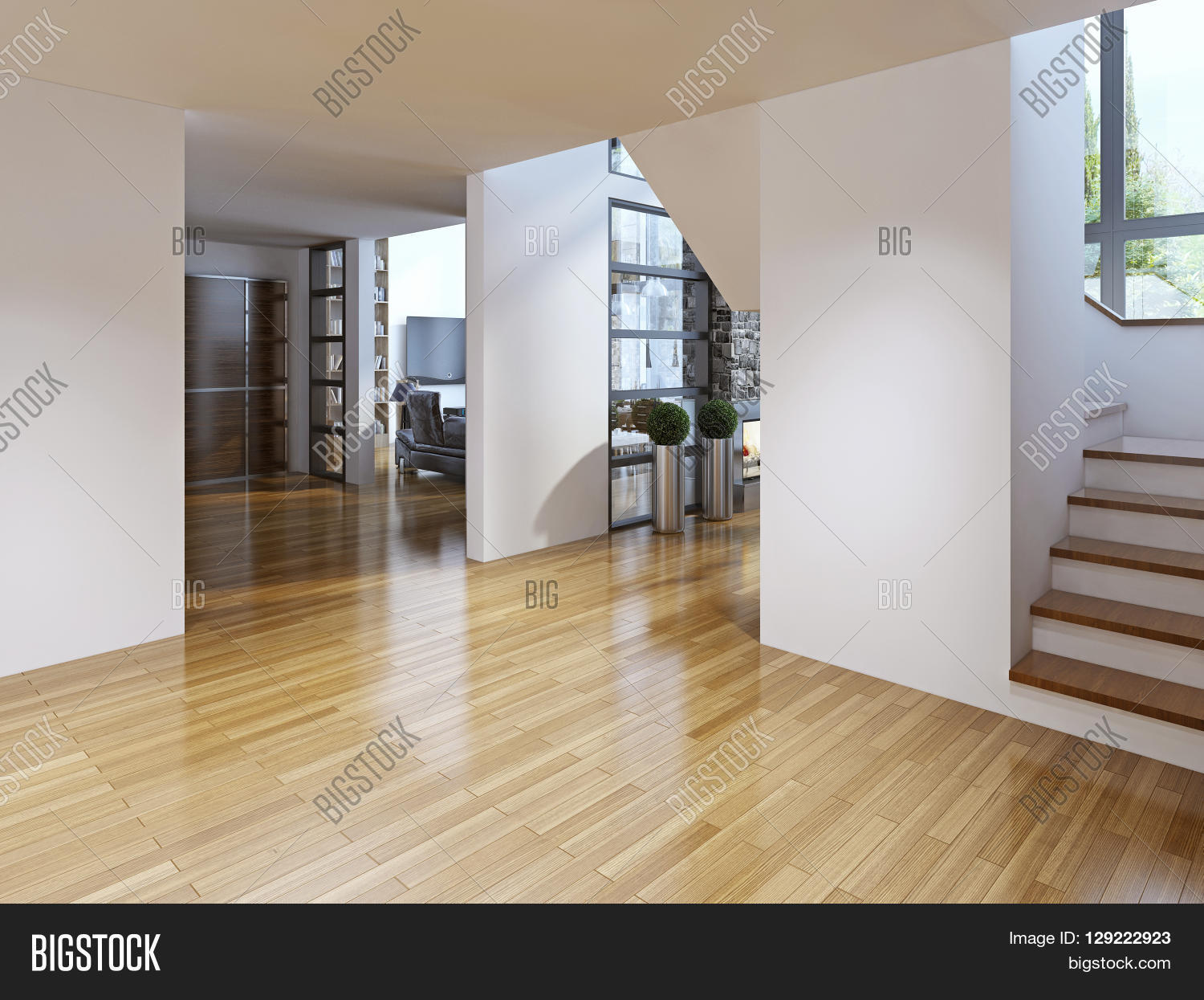 Bright Modern Corridor Image & Photo (Free Trial) | Bigstock