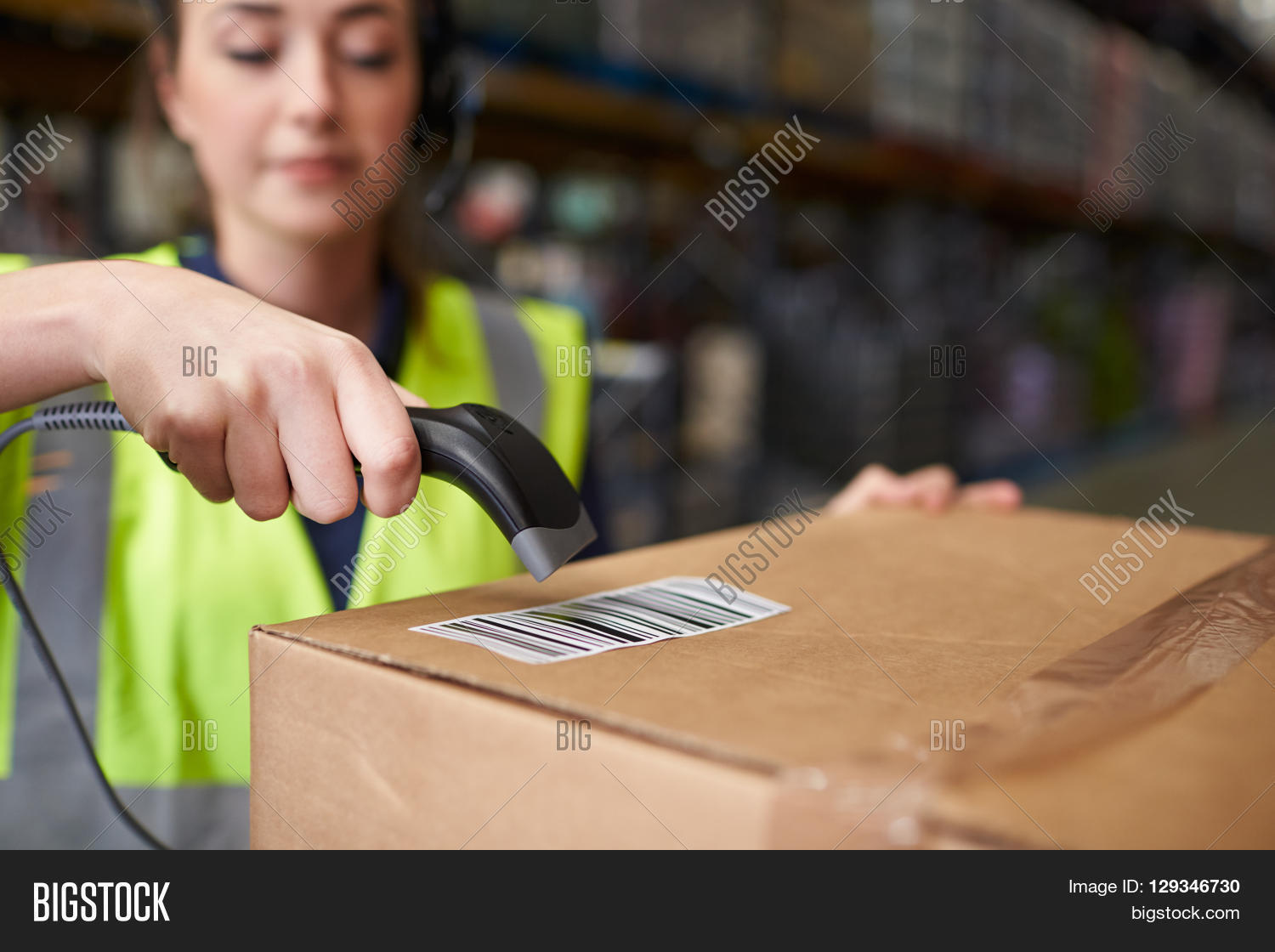 Woman Using Barcode Image & Photo (Free Trial) | Bigstock