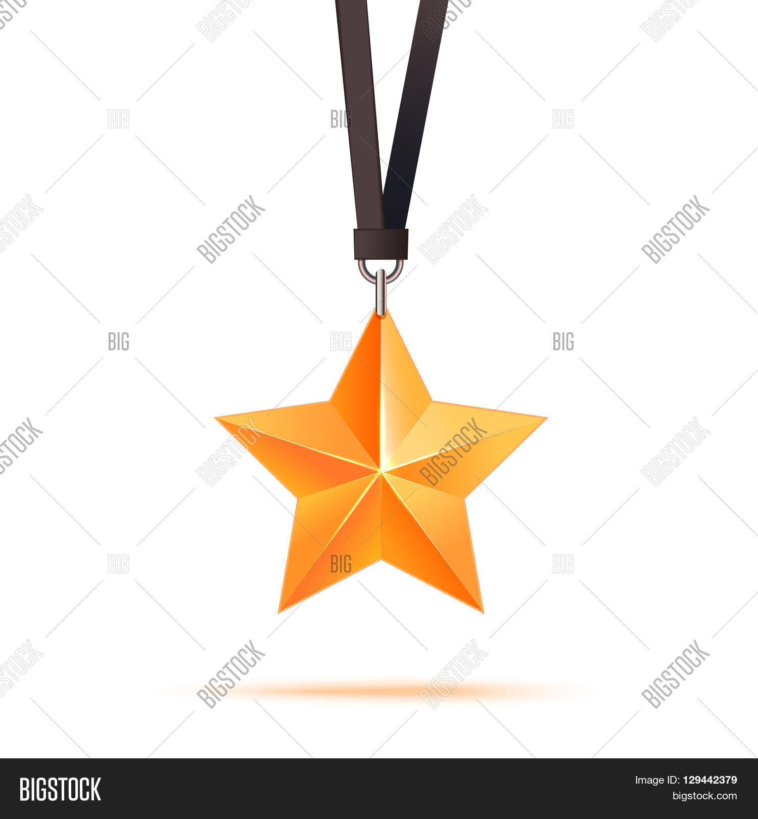 Realistic 3D Gold Star Image & Photo (Free Trial) | Bigstock