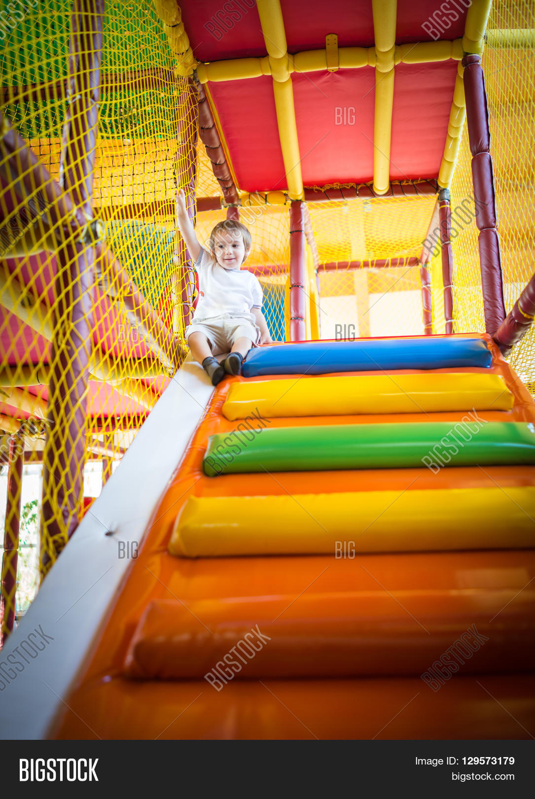 Little Kid Climbing On Image & Photo (Free Trial) | Bigstock