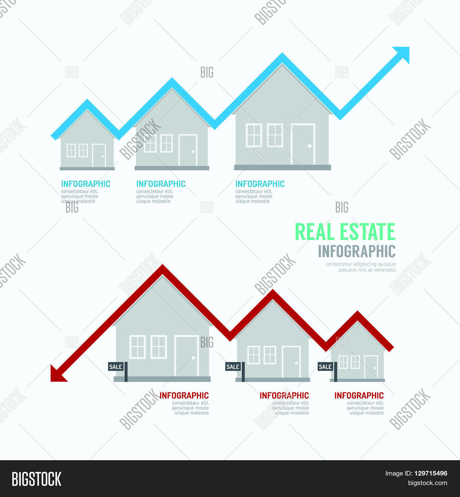 Real Estate Graph Vector & Photo (Free Trial) | Bigstock