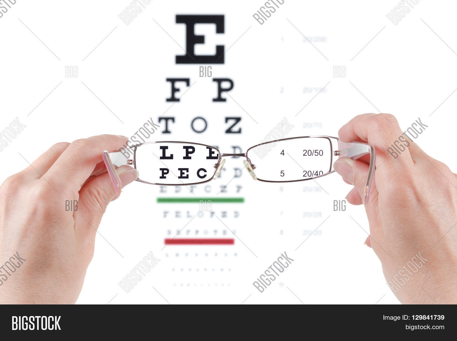 Glasses Hands Eye Exam Image & Photo (Free Trial) | Bigstock