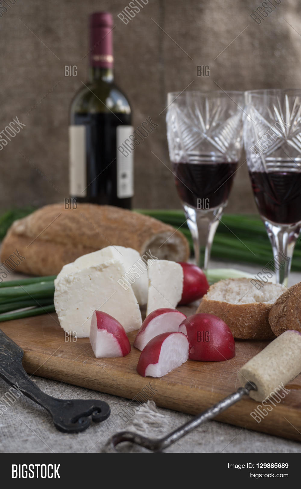 Bottle Wine Cheese Image & Photo (Free Trial) | Bigstock