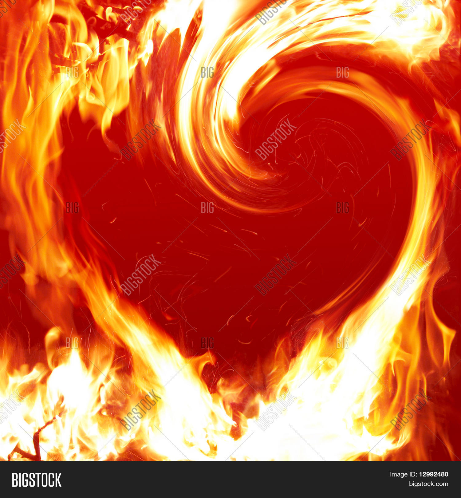 Blazing Heart Image & Photo (Free Trial) | Bigstock