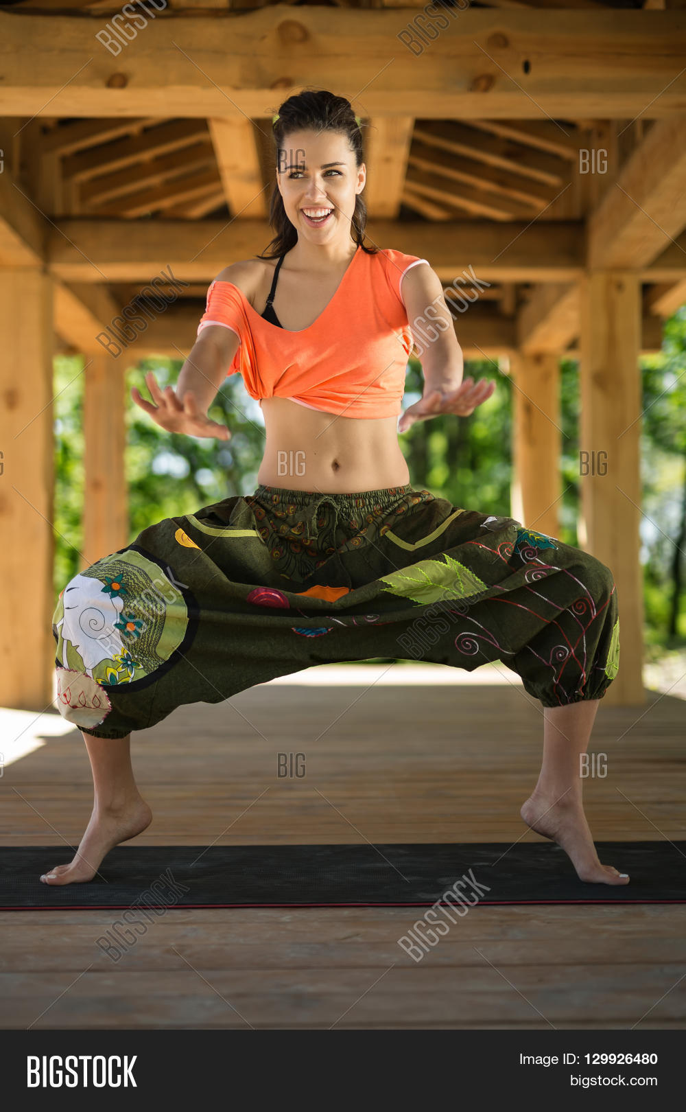 Smiling Girl Does Sumo Image & Photo (Free Trial) | Bigstock