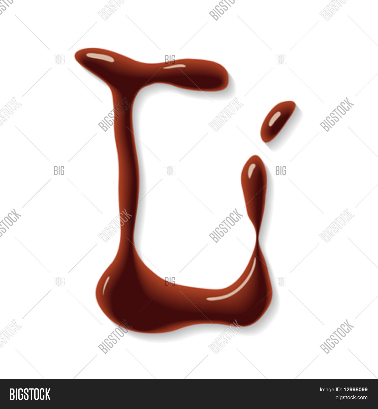 Chocolate Letter Vector & Photo (Free Trial) | Bigstock