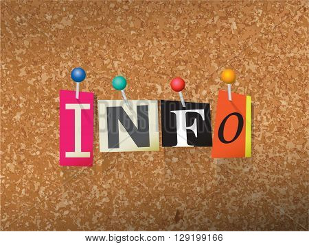 Word "INFO" Written Vector & Photo (Free Trial) | Bigstock