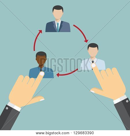 Job Rotation Concept Vector & Photo (Free Trial) | Bigstock