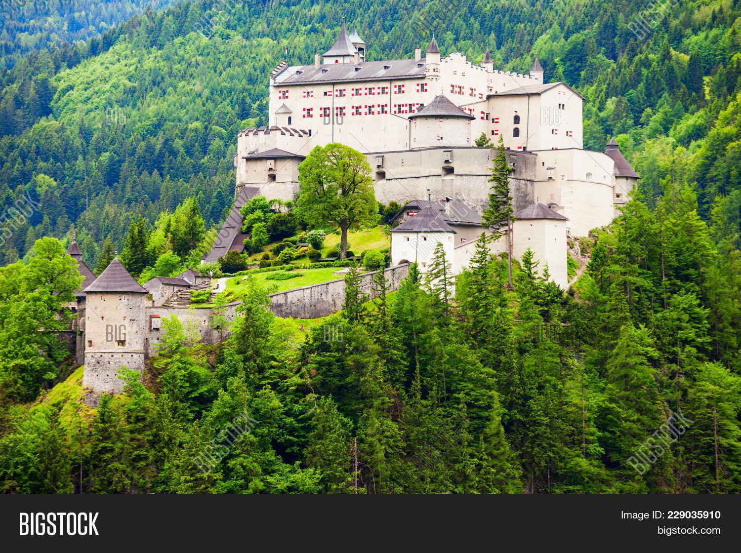 Hohenwerfen Castle Image & Photo (Free Trial) | Bigstock