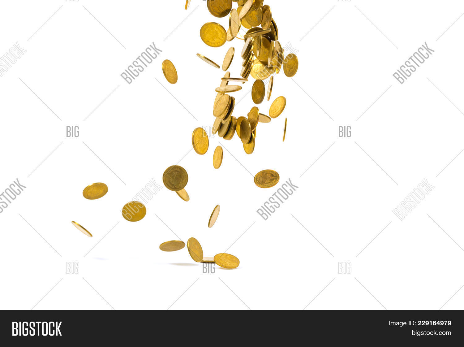 Falling Gold Coins Image & Photo (Free Trial) | Bigstock