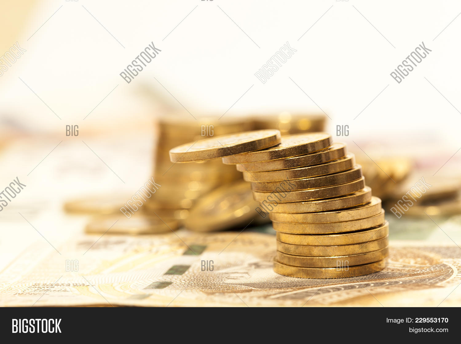 Beautiful Golden Coins Image & Photo (Free Trial) | Bigstock
