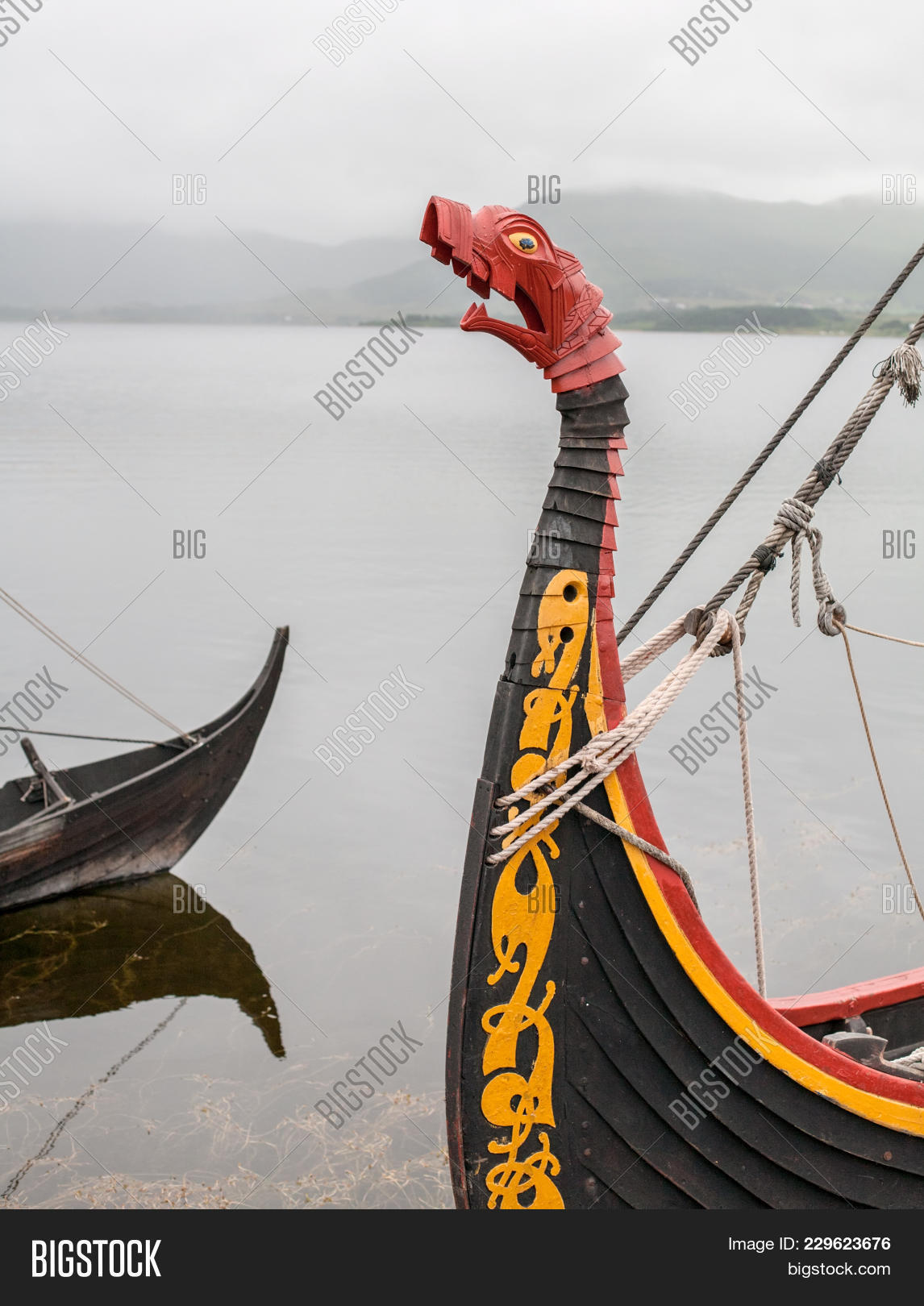 Viking Longship Dragon Head