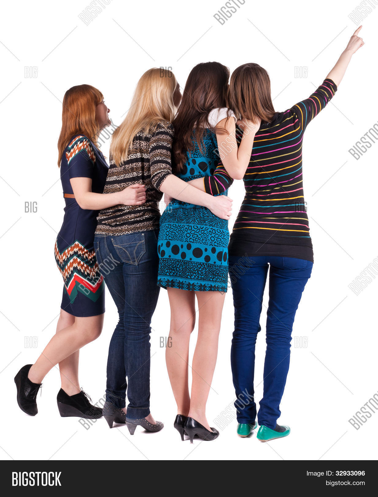 Back View Group Image & Photo (Free Trial) | Bigstock