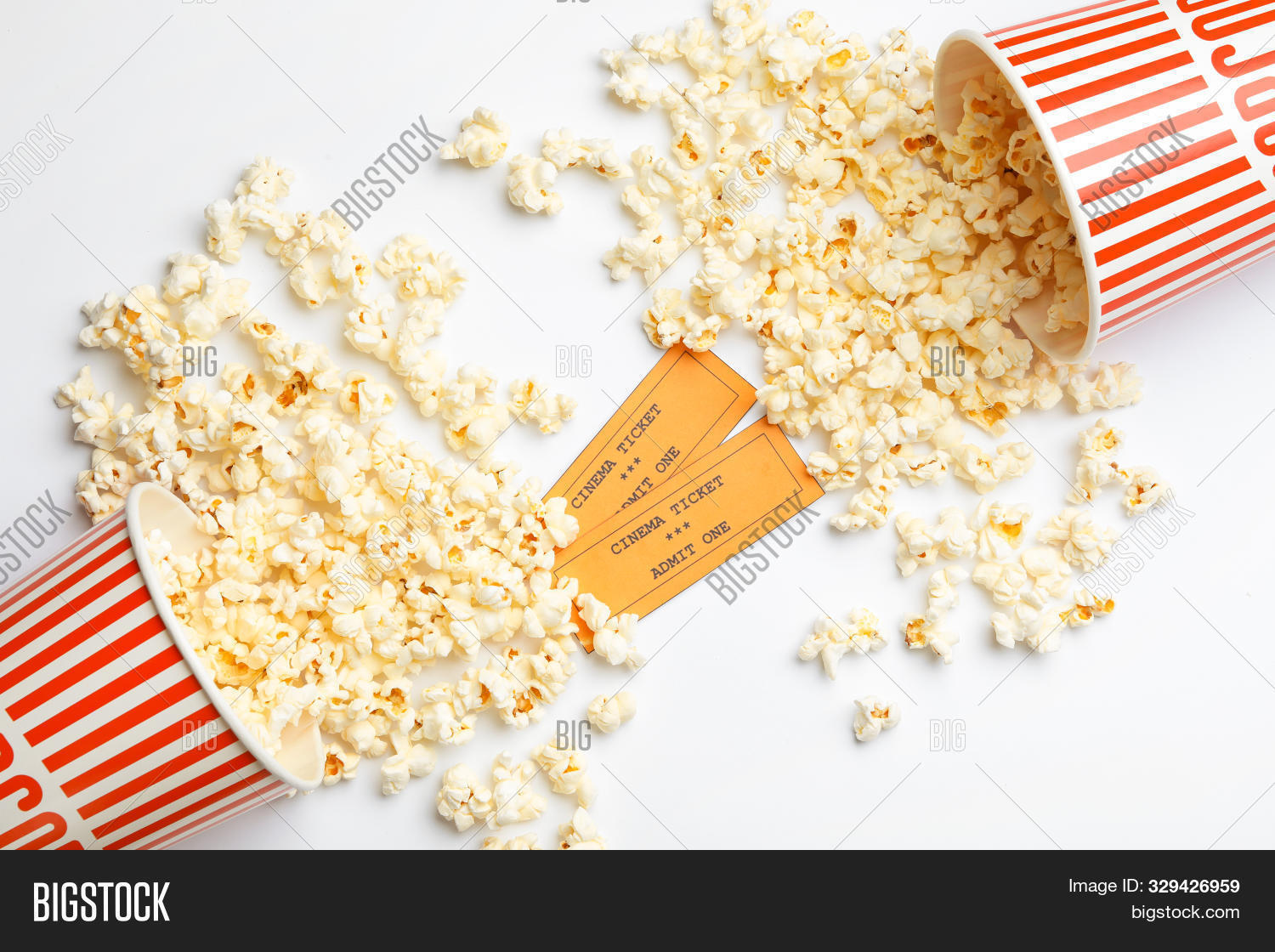 Popcorn Tickets On Image & Photo (Free Trial) | Bigstock