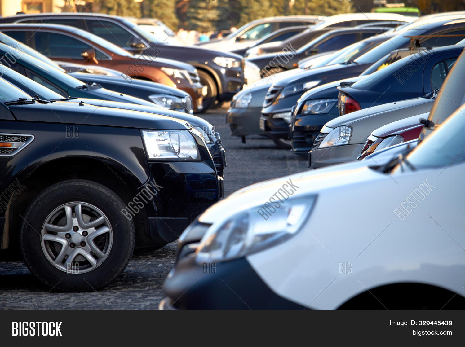 Lots Cars Open Parking Image & Photo (Free Trial) | Bigstock