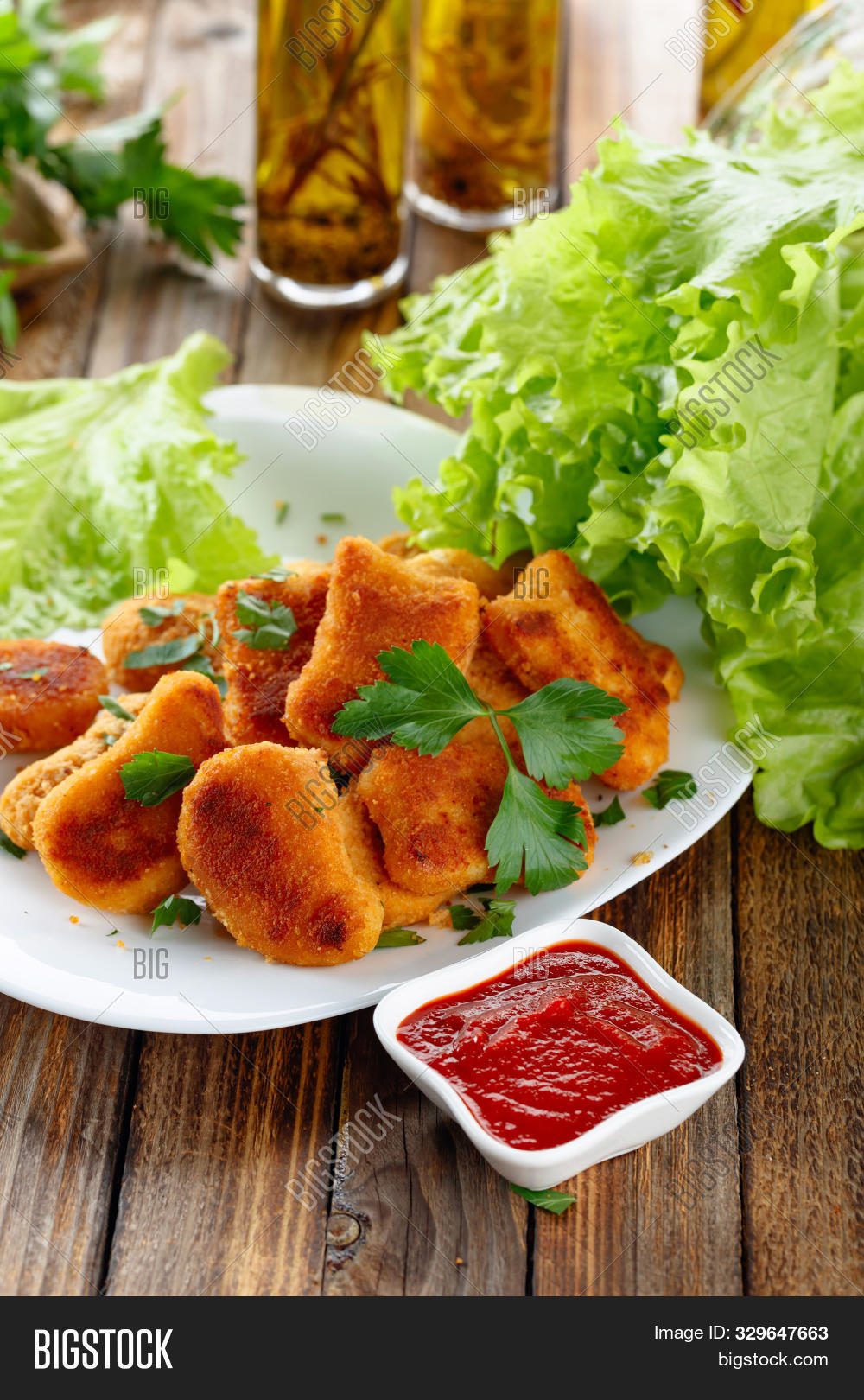 Fried Chicken Nuggets Image & Photo (Free Trial) | Bigstock