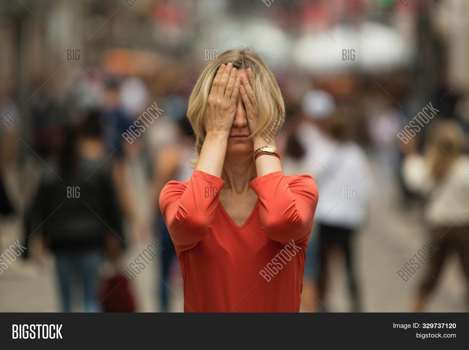Panic Attack On Street Image & Photo (Free Trial) | Bigstock
