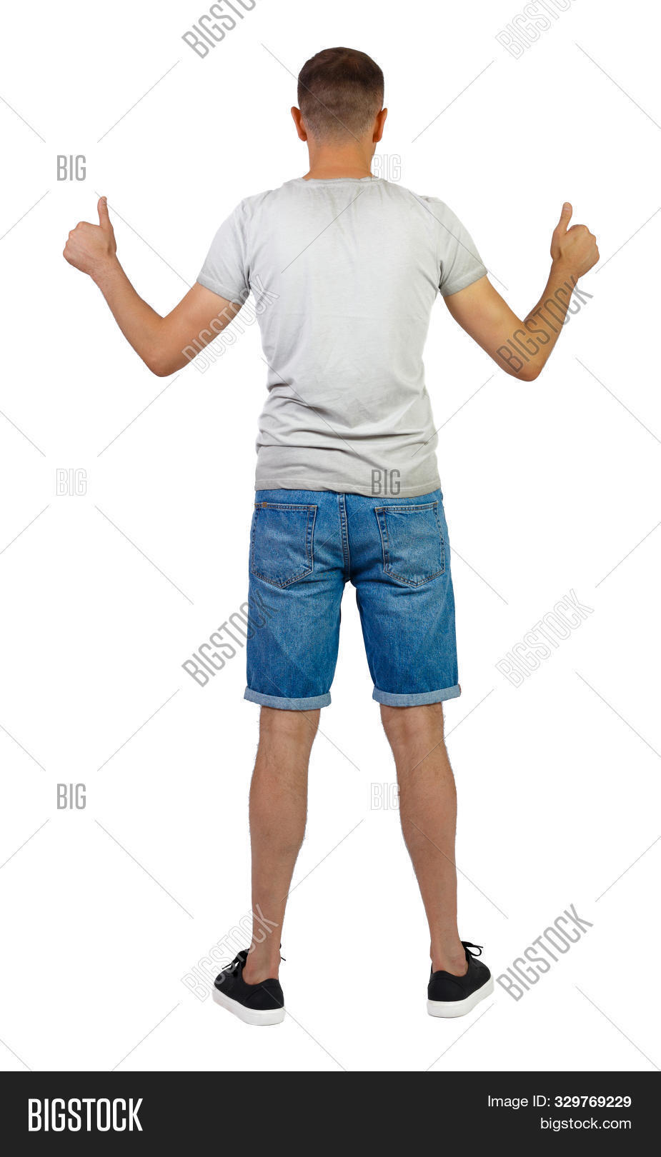 Back View Man Shorts Image & Photo (Free Trial) | Bigstock