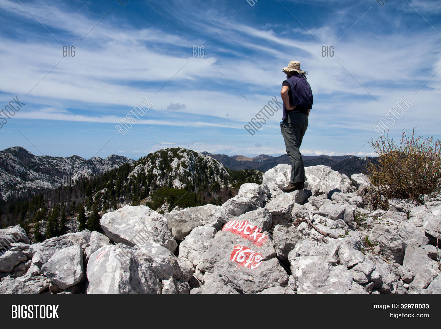 Man Looks Top Hill On Image & Photo (Free Trial) | Bigstock