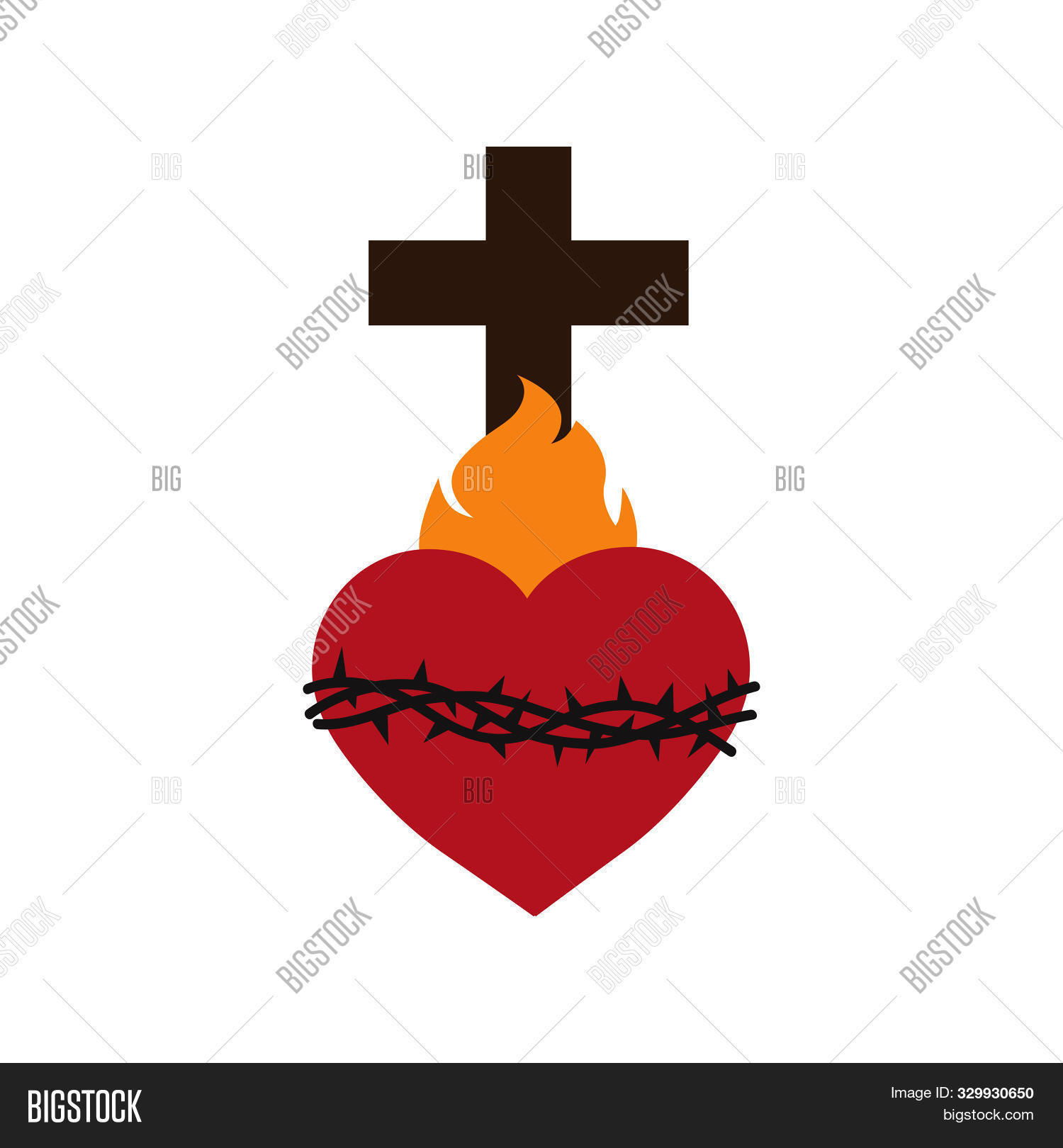Sacred Heart Jesus, Vector & Photo (Free Trial) | Bigstock