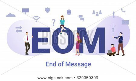 Eom End Message Vector & Photo (Free Trial) | Bigstock