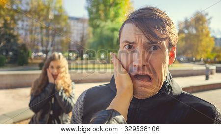 Womans Hand Hits Mans Image & Photo (Free Trial) | Bigstock