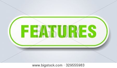 Features Sign. Vector & Photo (Free Trial) | Bigstock
