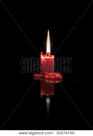 Red Melted Candle Image & Photo (Free Trial) | Bigstock