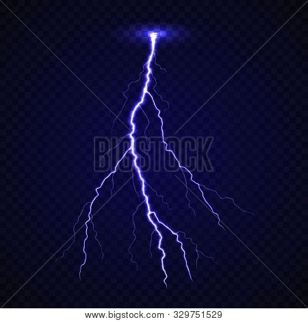 Realistic Lightning Vector & Photo (Free Trial) | Bigstock