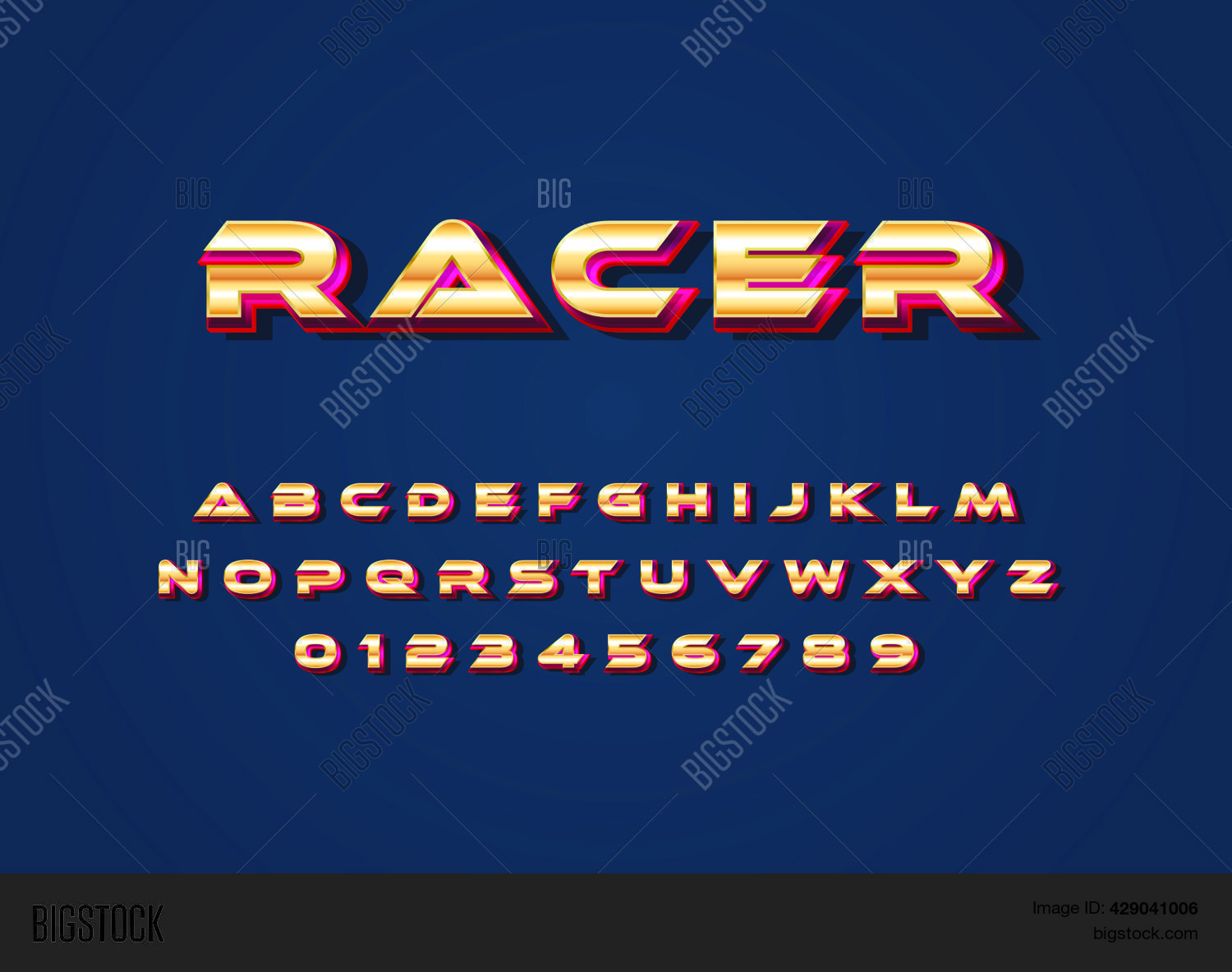 Custom Font Alphabet Vector & Photo (Free Trial) | Bigstock