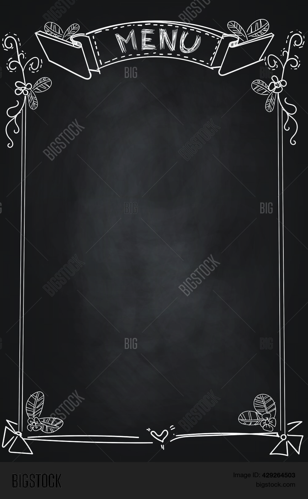Menu Design Chalk Vector & Photo (Free Trial) | Bigstock