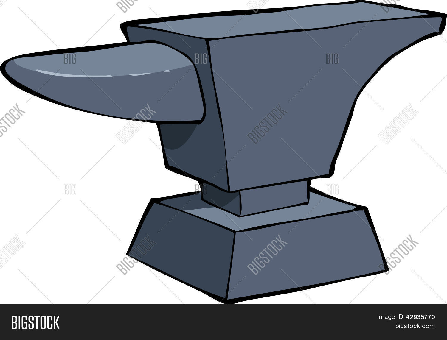 Vector y foto Yunque De Dibujos Animados | Bigstock