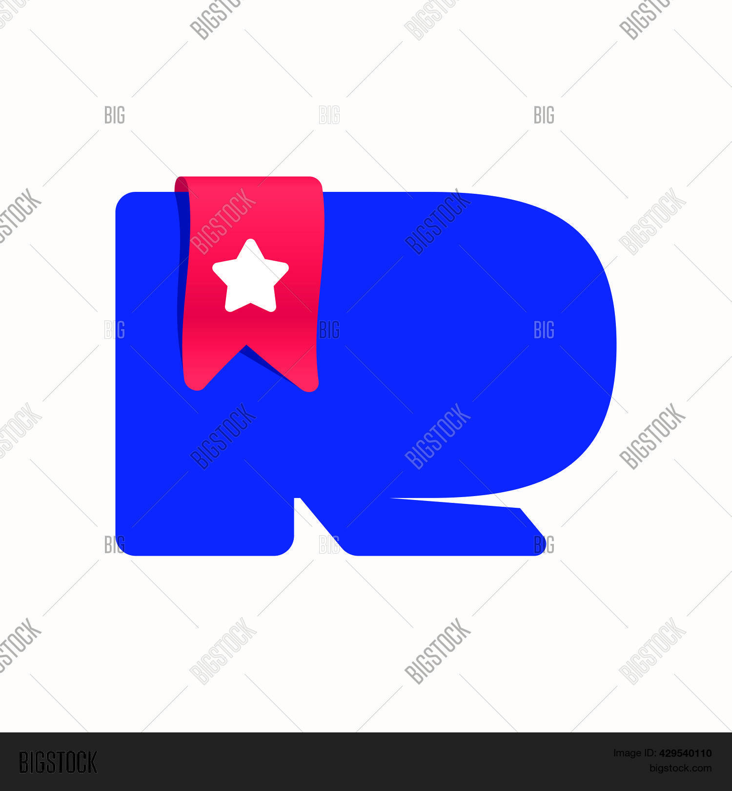 Cute Bold R Letter Vector & Photo (Free Trial) | Bigstock