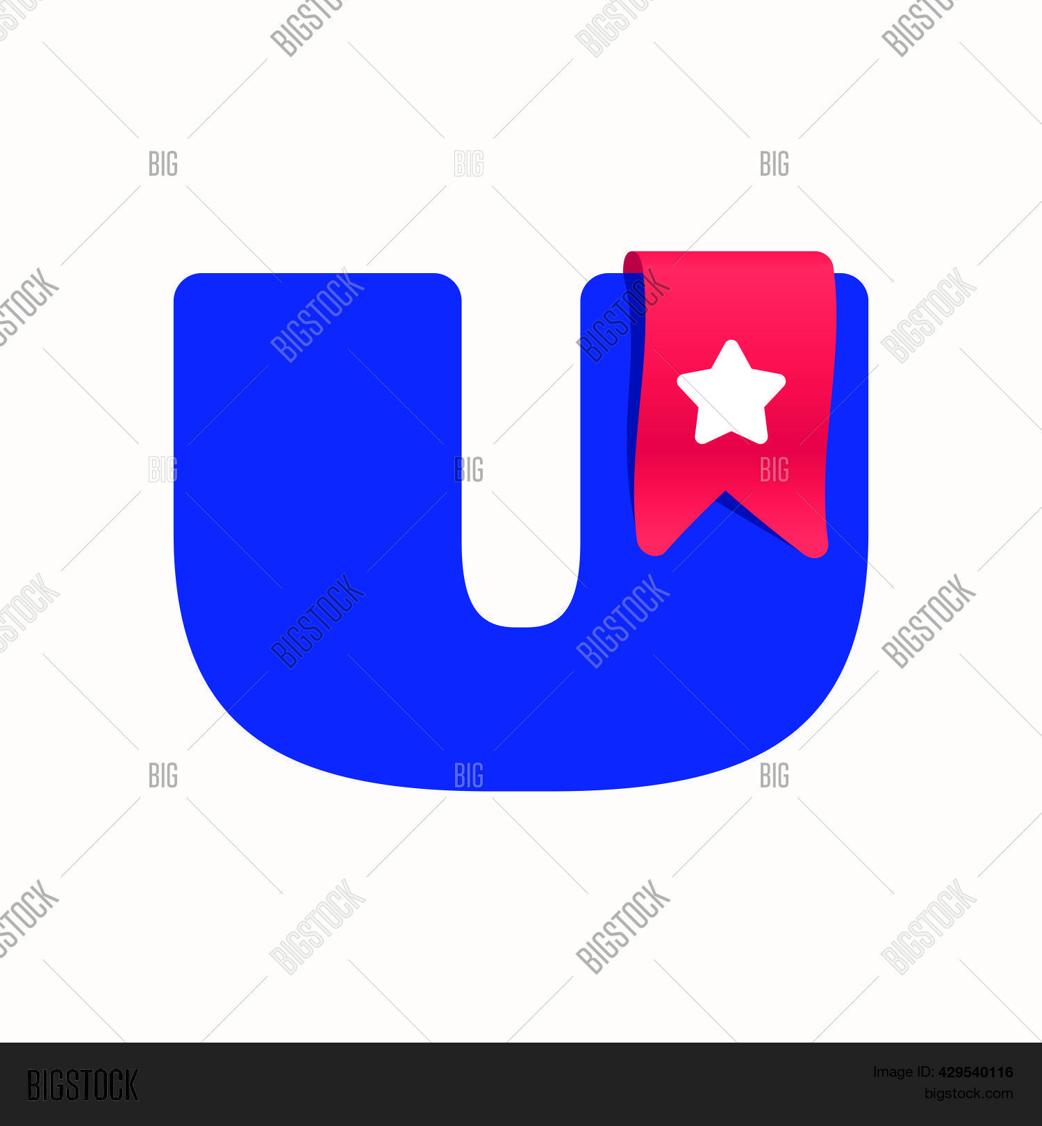 Cute Bold U Letter Vector & Photo (Free Trial) | Bigstock