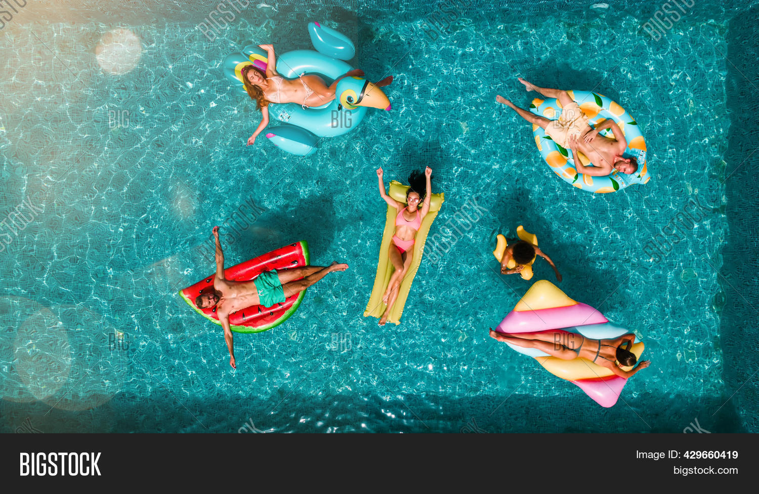 Friends Swimsuit Pool Image & Photo (Free Trial) | Bigstock